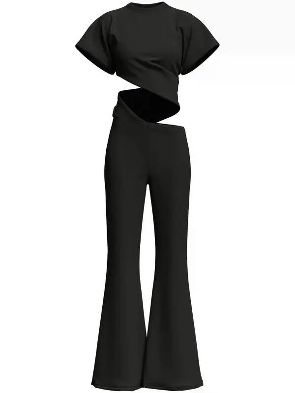 MARGHERITA MACCAPANI Sere Cutout-detail Jumpsuit - Black