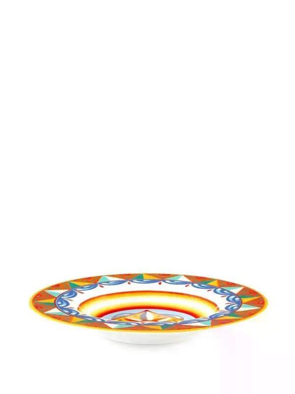 Dolce & Gabbana 2 Piece Fine Porcelain Soup Plate Set