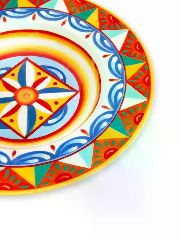 Dolce & Gabbana 2 Piece Fine Porcelain Soup Plate Set