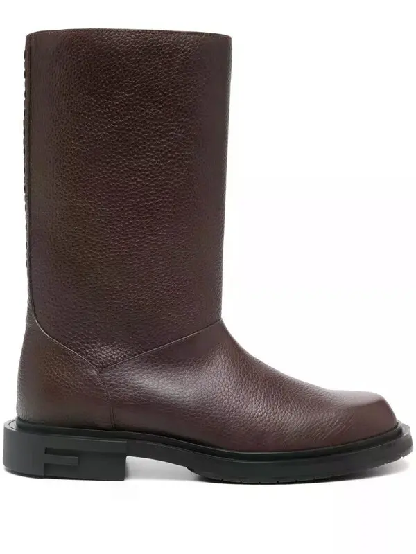 Fendi Frame Boots - Brown