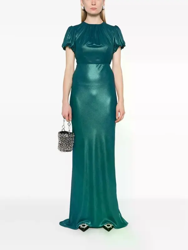 PARLOR Open-back Maxi Dress - Blue