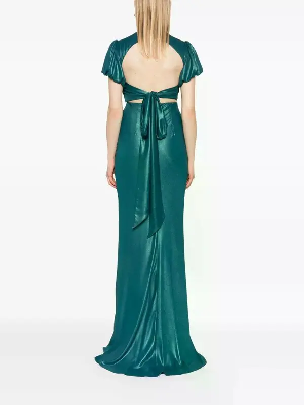 PARLOR Open-back Maxi Dress - Blue