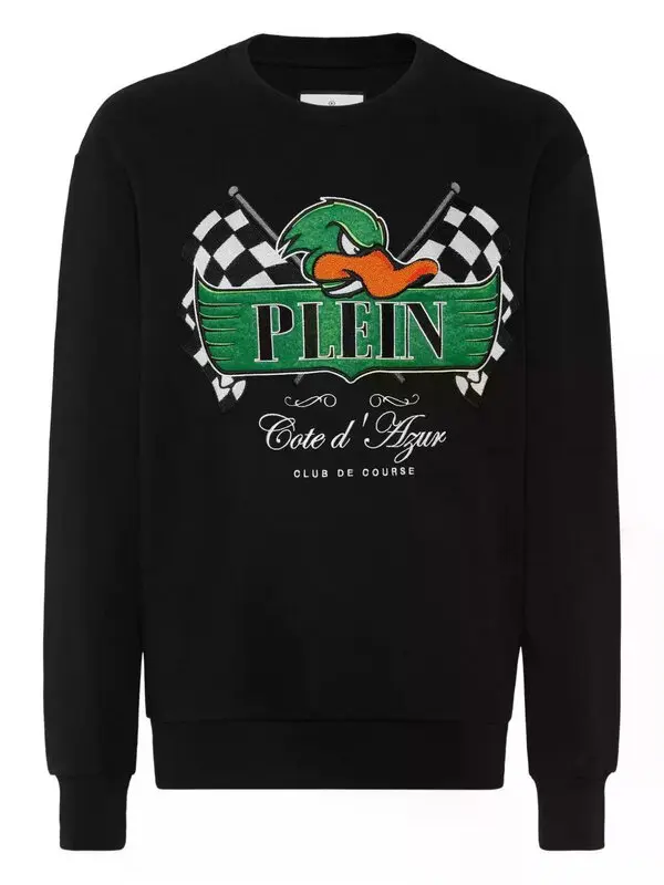 Philipp Plein Embroidered Duck Sweatshirt - Black