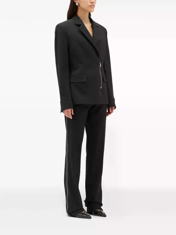 MSGM Zipped Single-breasted Blazer
