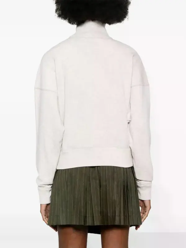 MARANT ETOILE Zip Up Sweatshirt - Neutrals