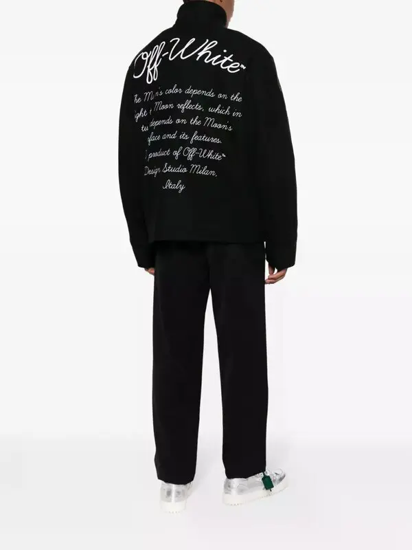 Off-White Phase Varsity Wool-blend Jacket