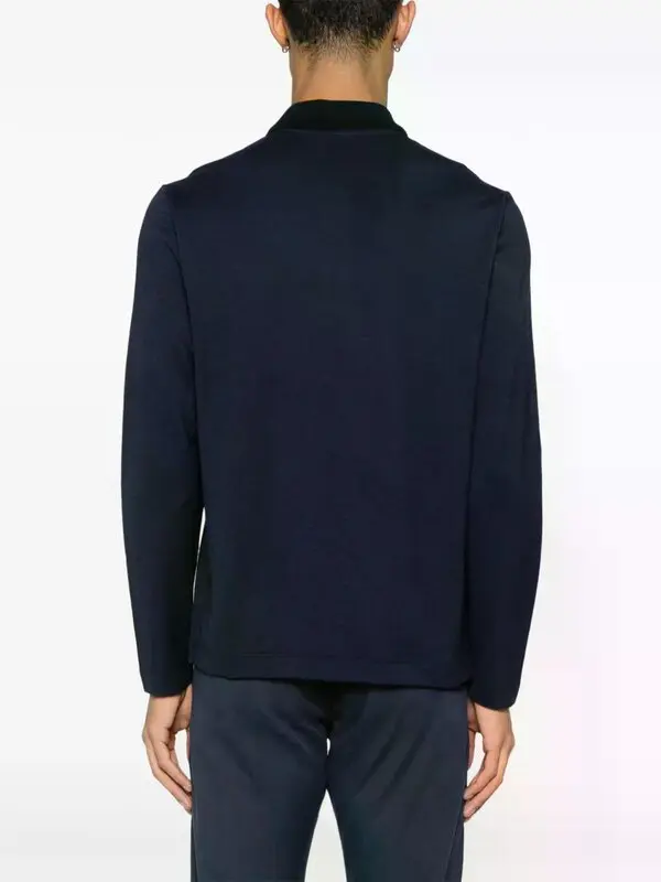 Canali Jersey Polo Shirt - Blue