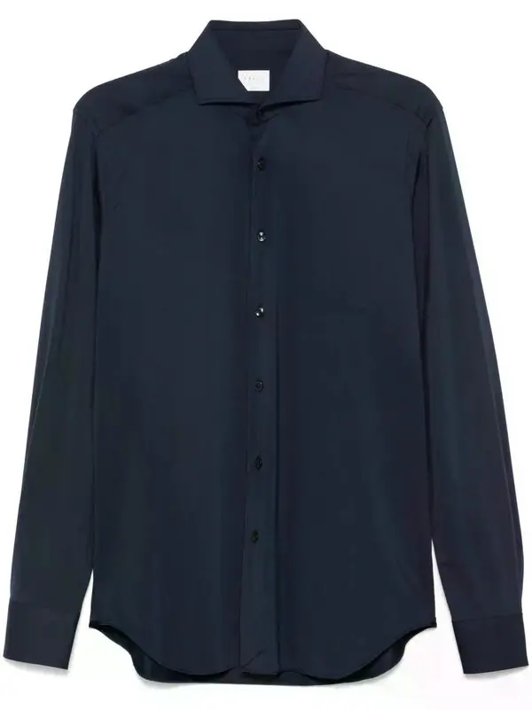 XACUS Spread-collar Shirt - Blue