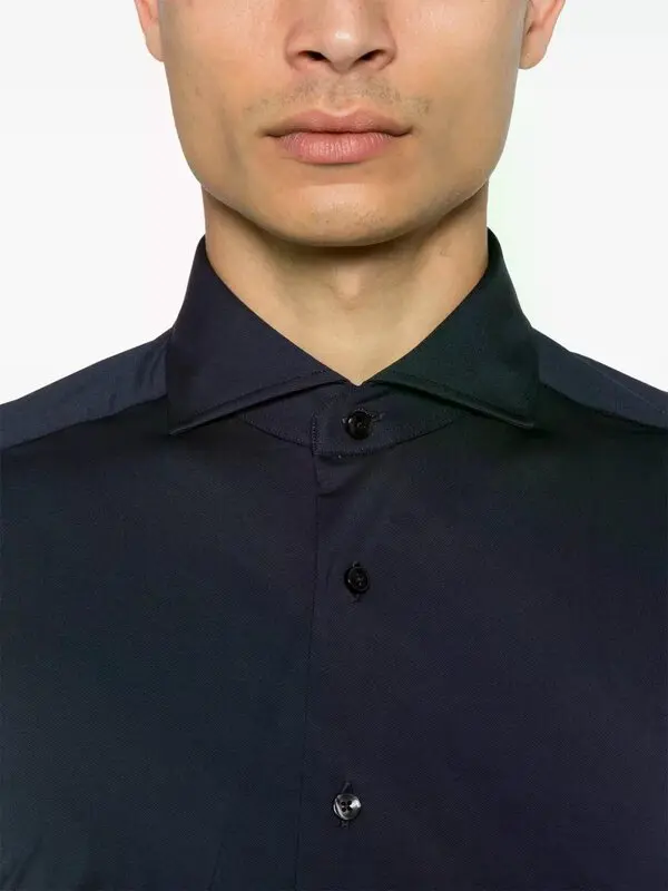 XACUS Spread-collar Shirt - Blue