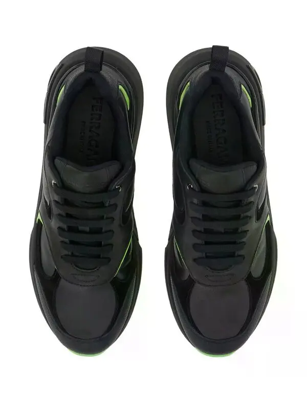 FERRAGAMO Logo-embossed Leather Sneakers