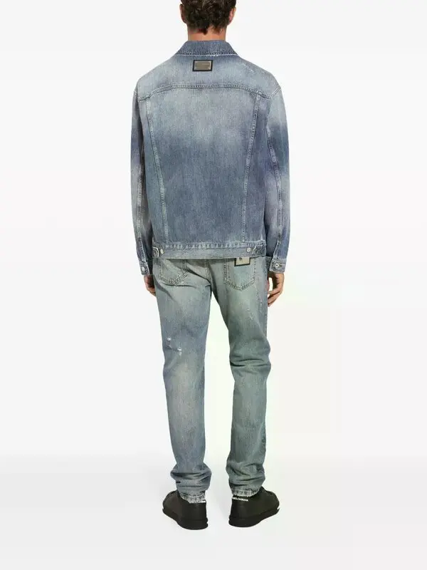 Dolce & Gabbana Cotton Denim Jacket - Blue