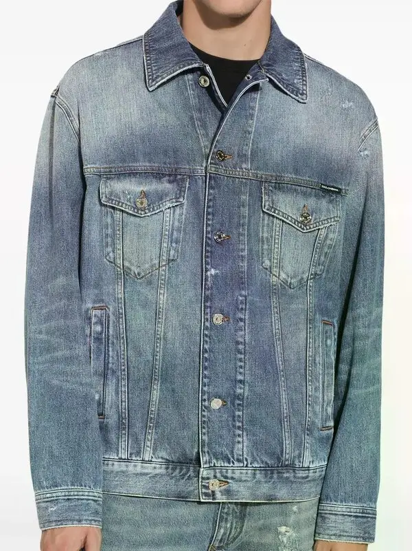 Dolce & Gabbana Cotton Denim Jacket - Blue