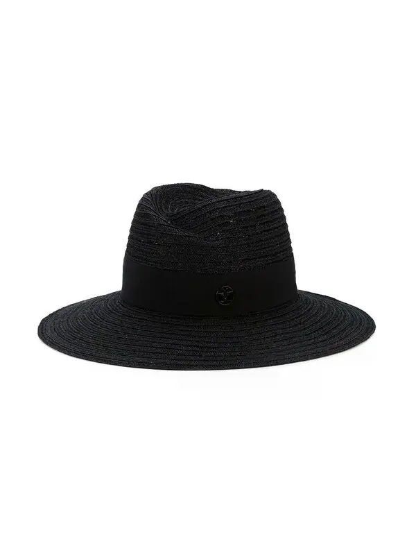 MAISON MICHEL Virginie Fedora Hat - Black