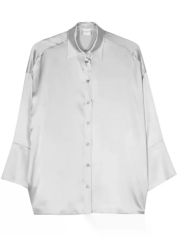 Eleventy Silk Satin Shirt