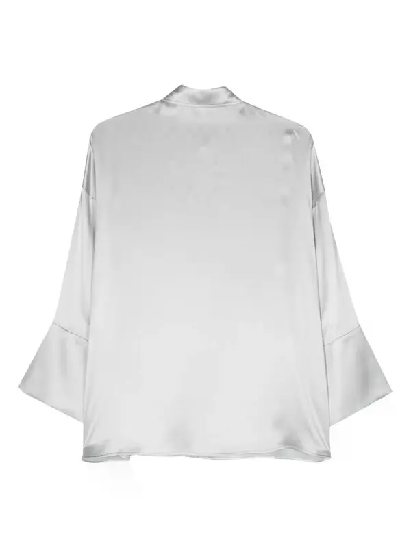 Eleventy Silk Satin Shirt