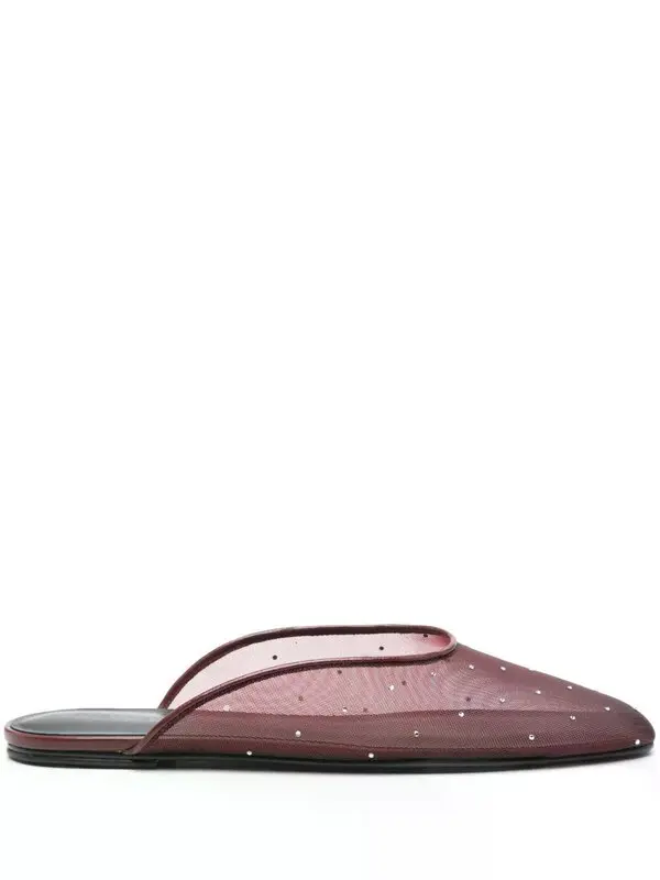 Magda Butrym Crystal-embellished Mesh Mules