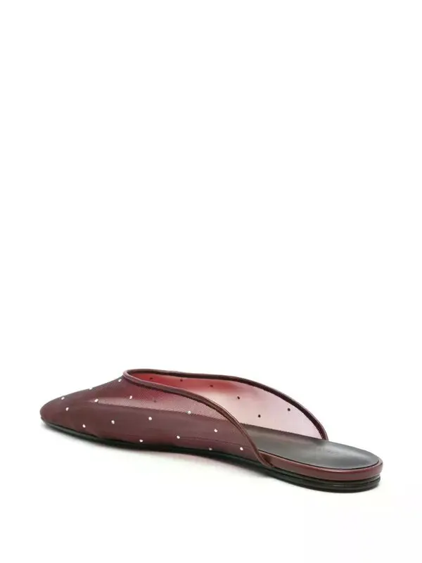 Magda Butrym Crystal-embellished Mesh Mules