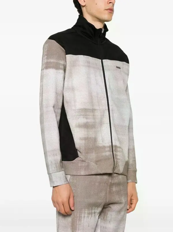 BOSS Abstract-pattern Track Jacket