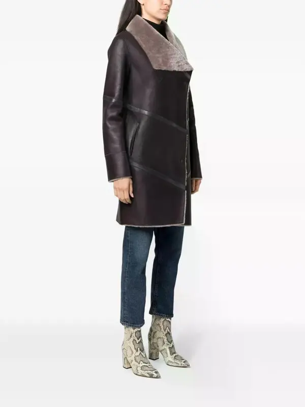 LISKA Off-centre Front Fastening Coat