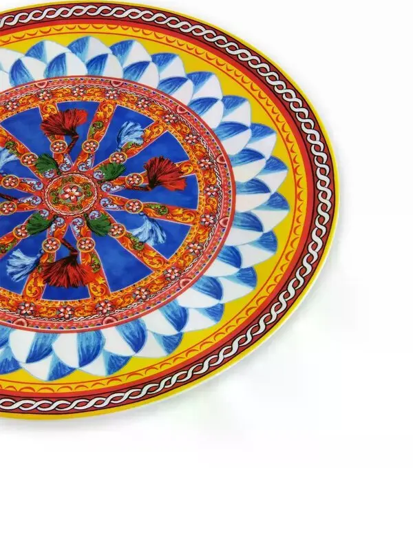 Dolce & Gabbana Carretto-print Porcelain Platter