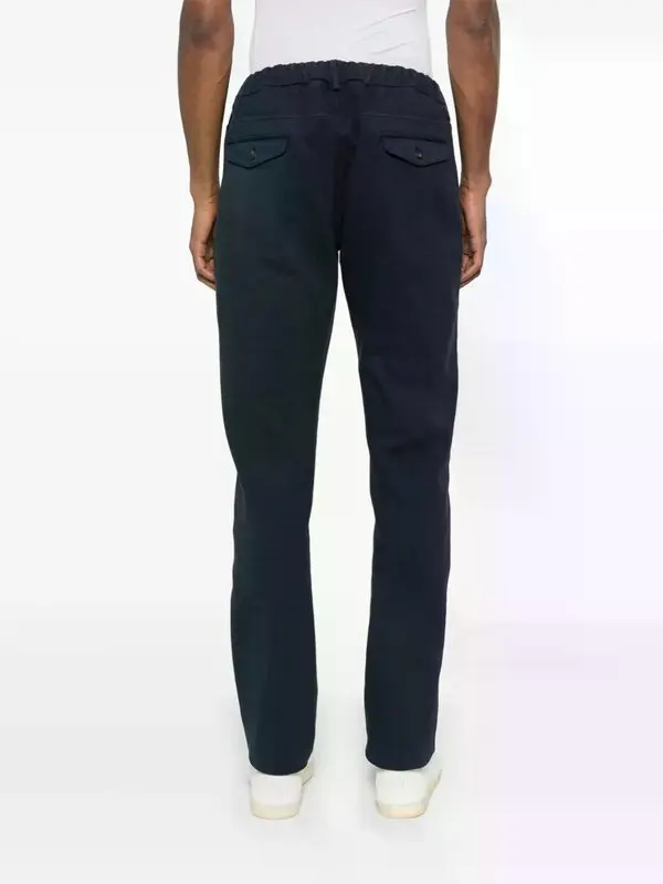 Eleventy Pleated Tapered Trousers - Blue