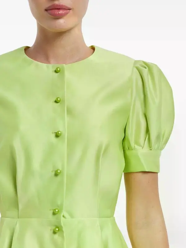 POST MERIDIEM Button-down Mini Dress - Green