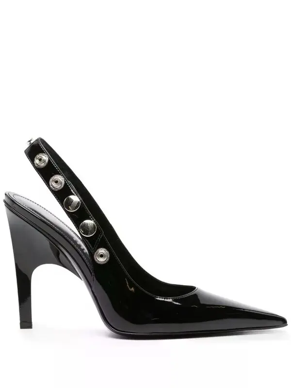 Attico 105mm Stud-embellished Patent Leather Pumps