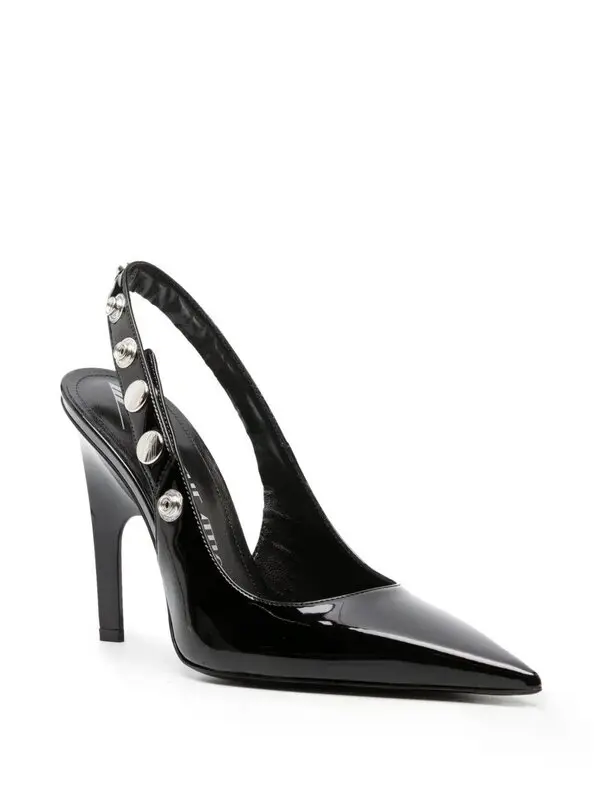 Attico 105mm Stud-embellished Patent Leather Pumps