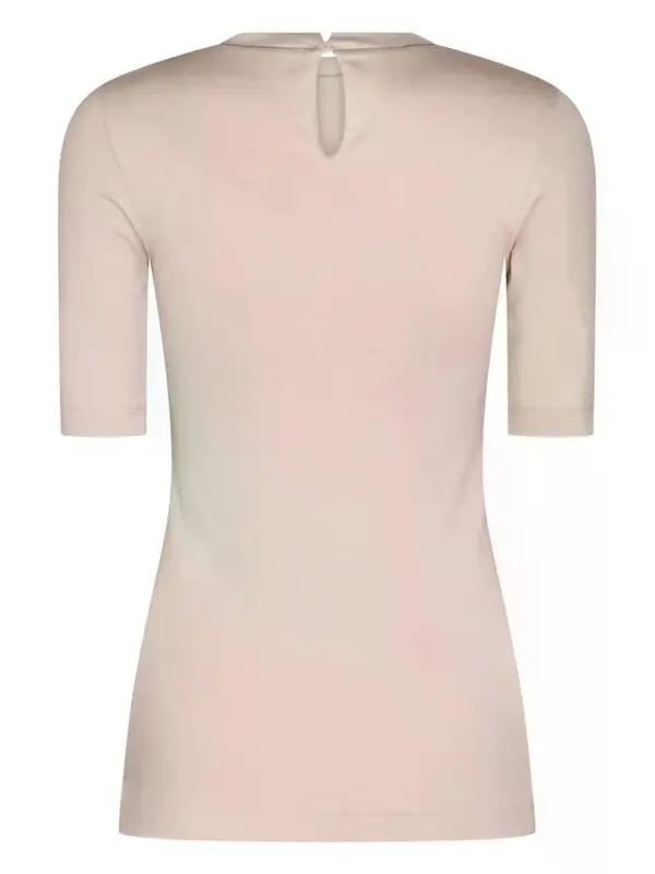 Brunello Cucinelli Monili-embellished T-shirt - Neutrals