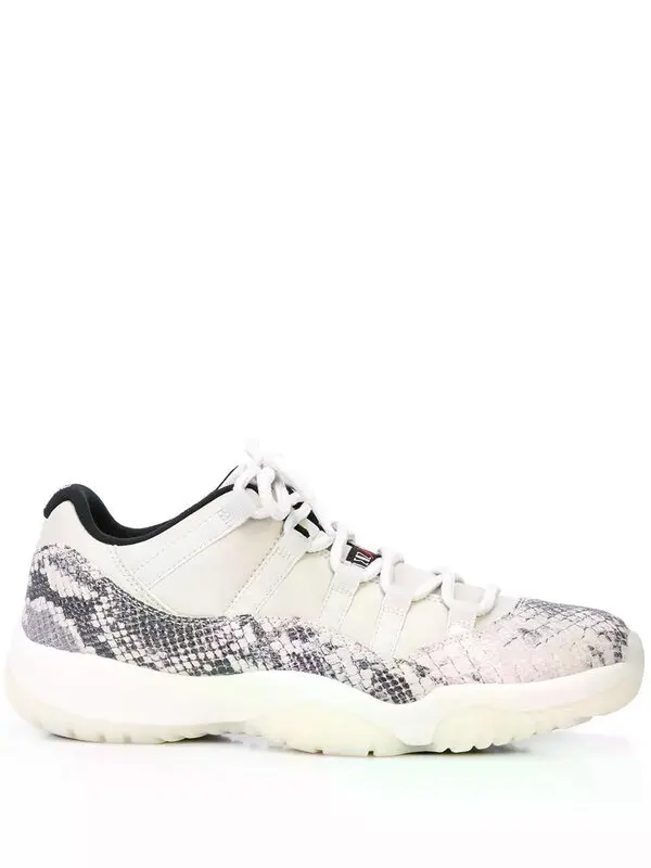 JORDAN Air 11 Retro Low Snakeskin Sneakers - Neutrals