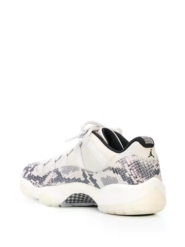 JORDAN Air 11 Retro Low Snakeskin Sneakers - Neutrals