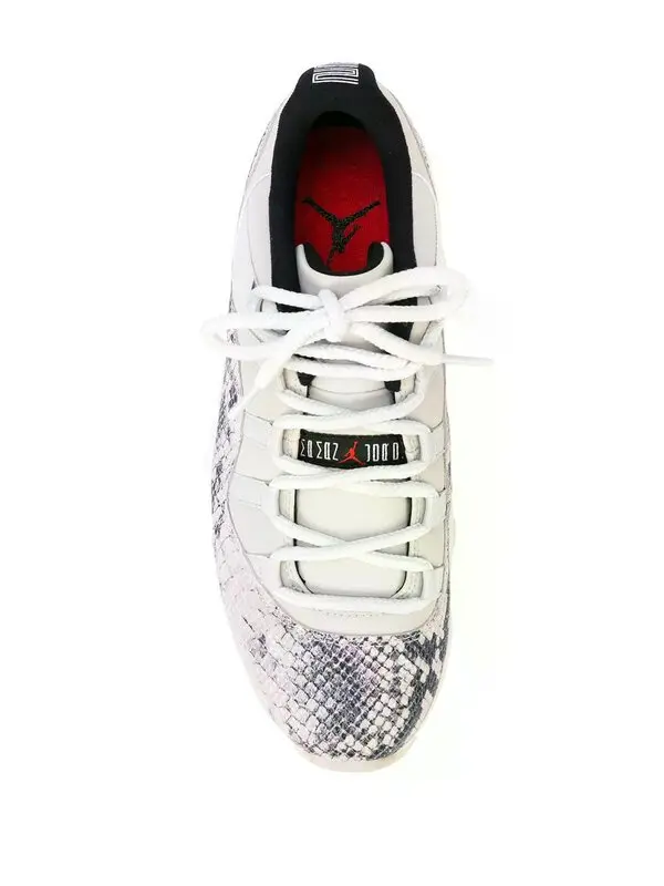JORDAN Air 11 Retro Low Snakeskin Sneakers - Neutrals