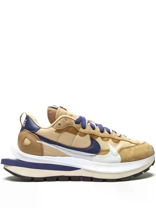 Nike X Sacai Vaporwaffle Tan Navy Sneakers - Neutrals
