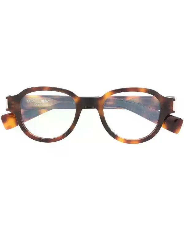 Saint Laurent Tortoiseshell Effect Glasses