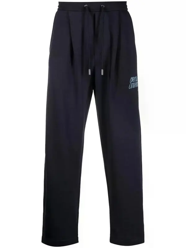 Opening Ceremony Logo-embroidered Straight Trousers - Blue