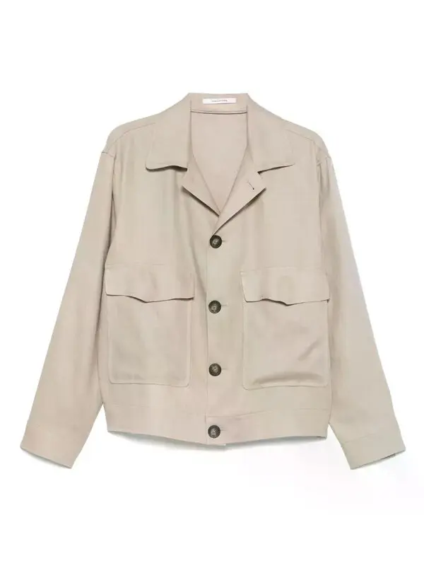 Tagliatore Linen Shirt Jacket