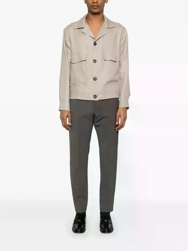 Tagliatore Linen Shirt Jacket
