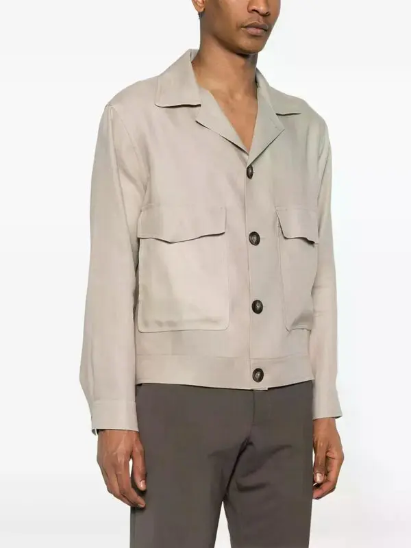 Tagliatore Linen Shirt Jacket