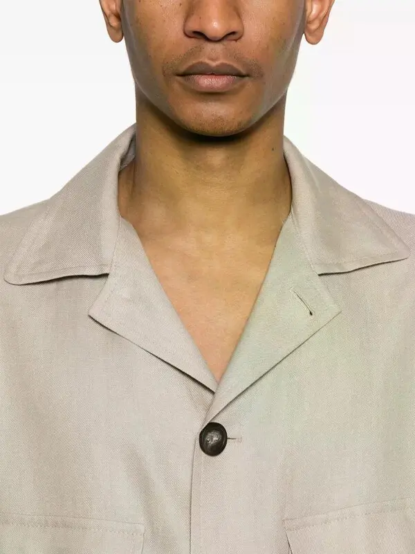 Tagliatore Linen Shirt Jacket