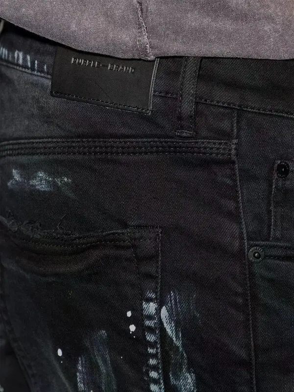 PURPLE BRAND P001 Resin Knee Slit Denim