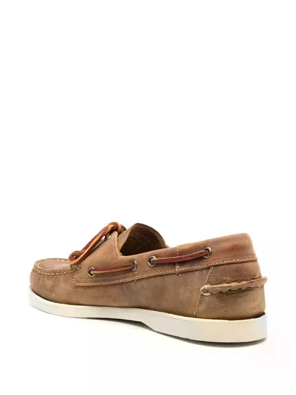 SEBAGO Leather Boat Shoes - Brown