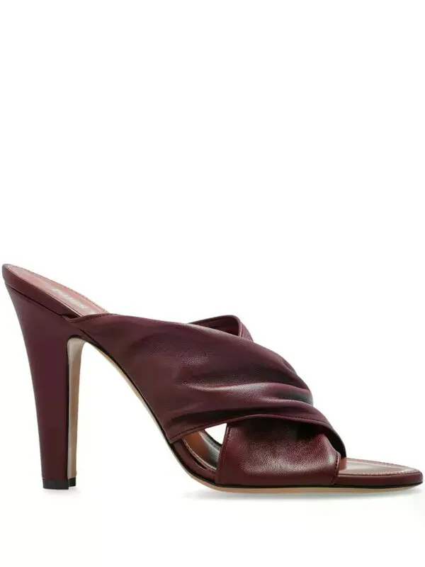Paris Texas 100mm Maria Sandals - Red