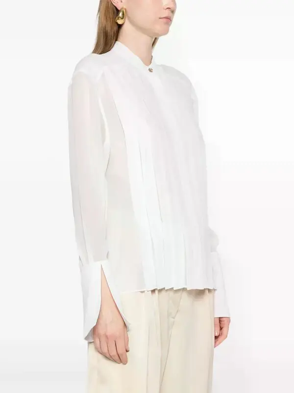 GENNY Pleated Silk Shirt