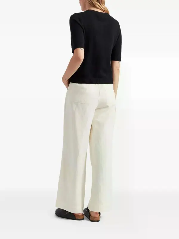 Chinti & Parker Cashmere Crew Neck Short Sleeve Sweater