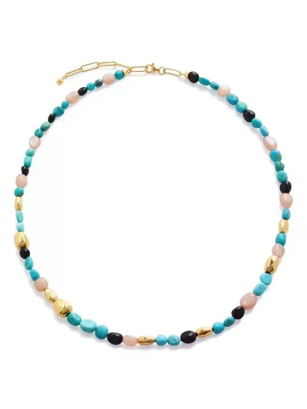 Monica Vinader Rio Beaded Turquoise Necklace - Blue