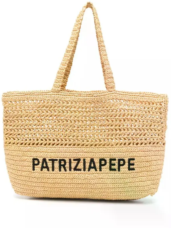 Patrizia Pepe Logo-embroidered Tote Bag