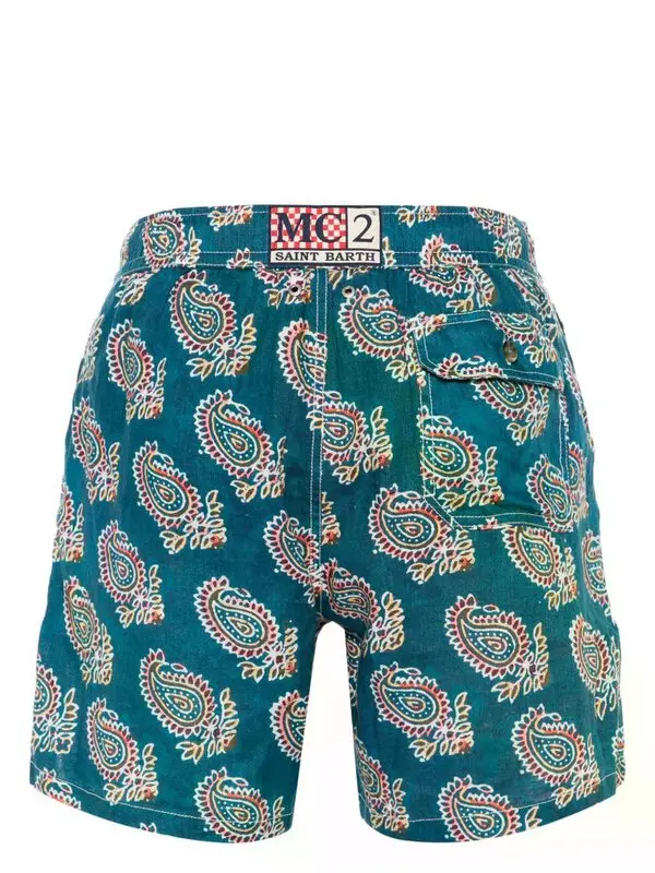 MC2 SAINT BARTH Gustavia Linen Swim Shorts