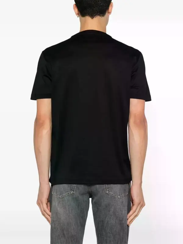 D4.0 Cotton T-shirt - Black