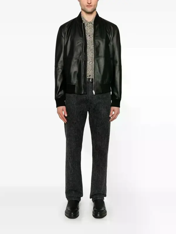 Bally Leather Bomber Jacket