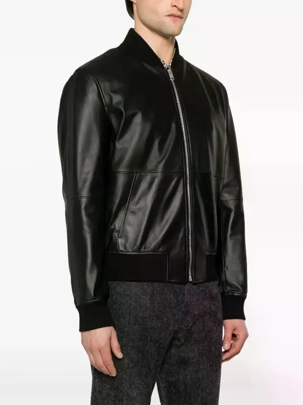 Bally Leather Bomber Jacket